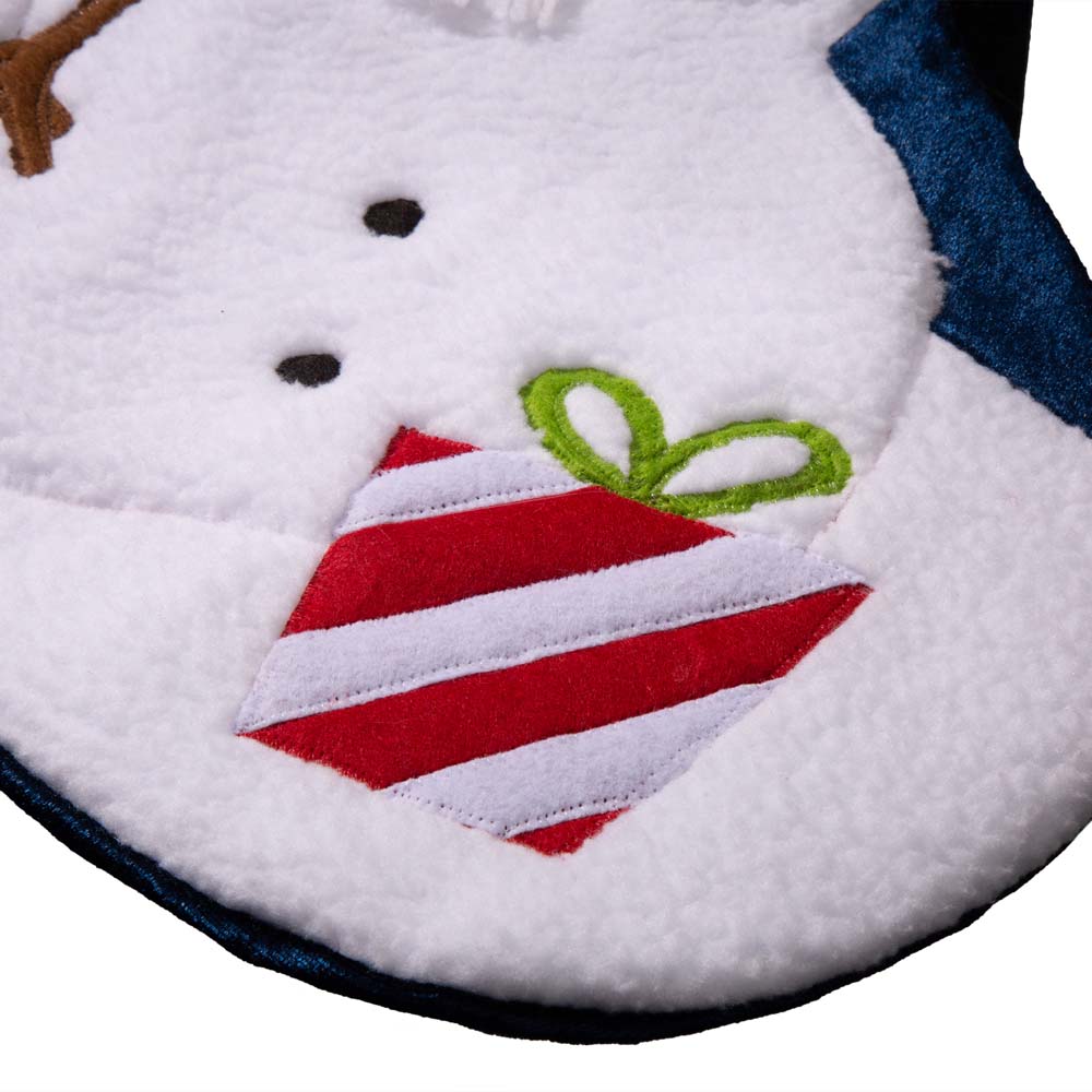 Oversized 3D Snowmen Velvet Hooked Christmas Stocking – StockingHolder